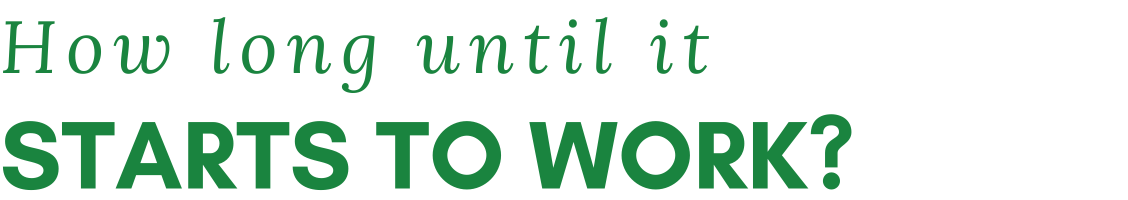 How long before it starts working? » Canna Oils